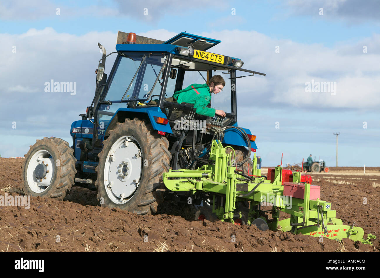 Andrew Mitchell Jnr ploughing. 2007 Scottish Ploughing Championships ...