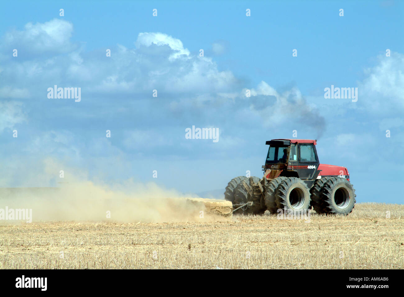 8 Wheeler Case 4694 Tractor working the Wheatlands Western Cape Stock ...