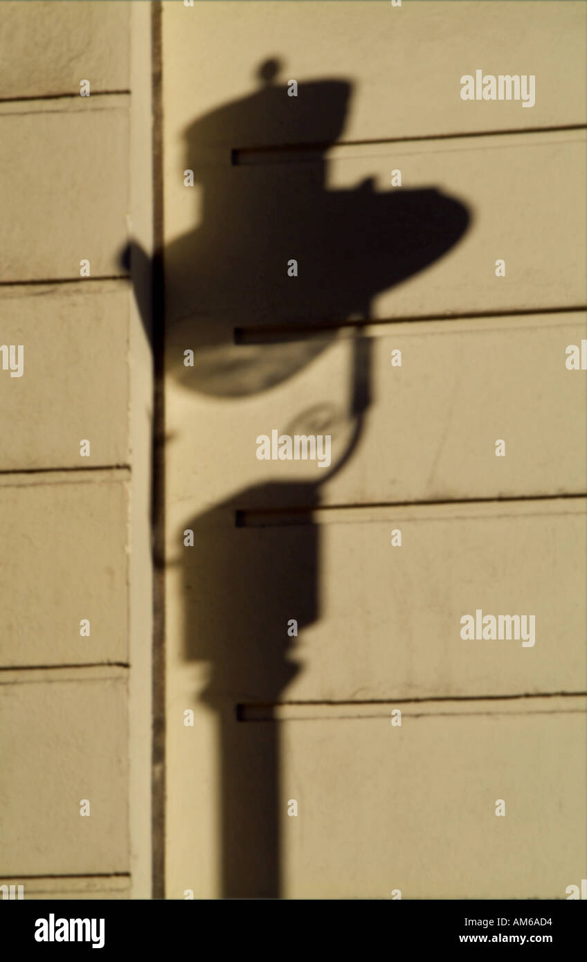 shadow of lamp post Stock Photo - Alamy