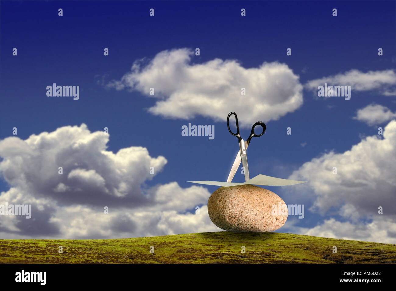 Rock Paper Scissors Stock Photo - Alamy