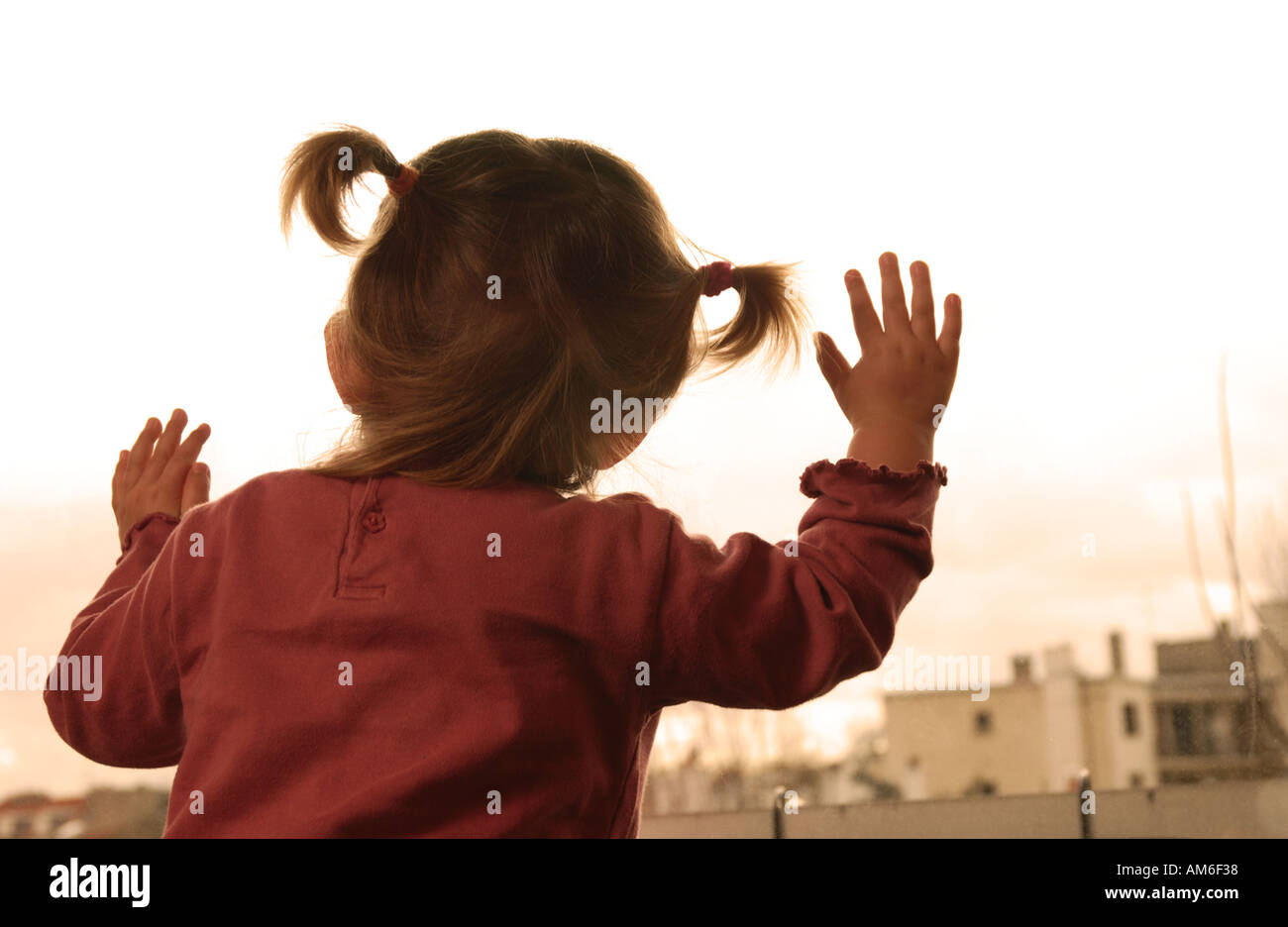 Baby discovering hands High Resolution Stock Photography and Images - Alamy