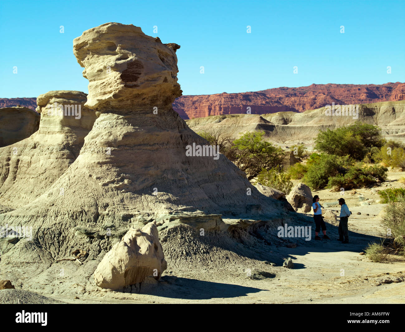 A rock formation known as 'The Sphinx' at Ischigualasto Stock Photo - Alamy