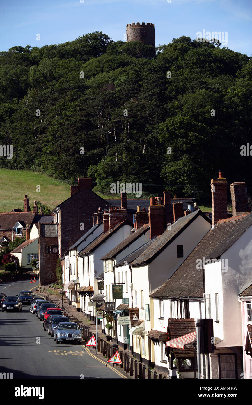 united kingdom north devon dunster a view of the high street Stock ...