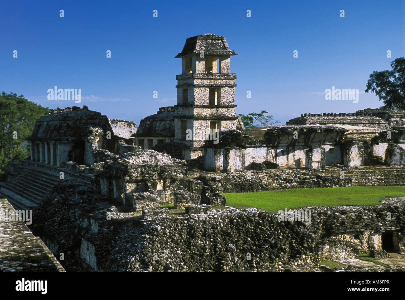 Palenque ruins Mexico Stock Photo - Alamy