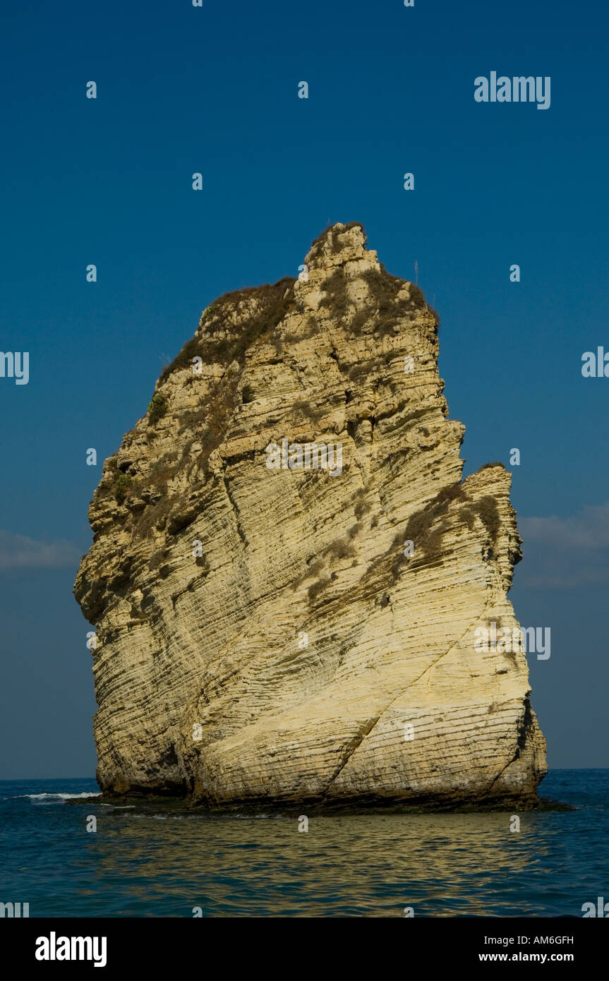 Pigeon Rocks Raouche Beirut Lebanon Stock Photo - Alamy