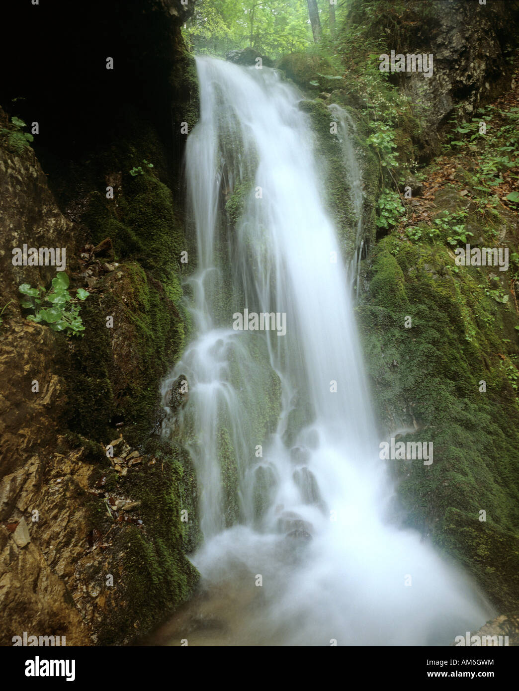 Waterfall, Chiemgau, Upper Bavaria, Germany Stock Photo - Alamy