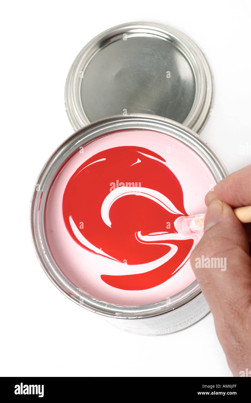 Paint can swirl Stock Photo - Alamy