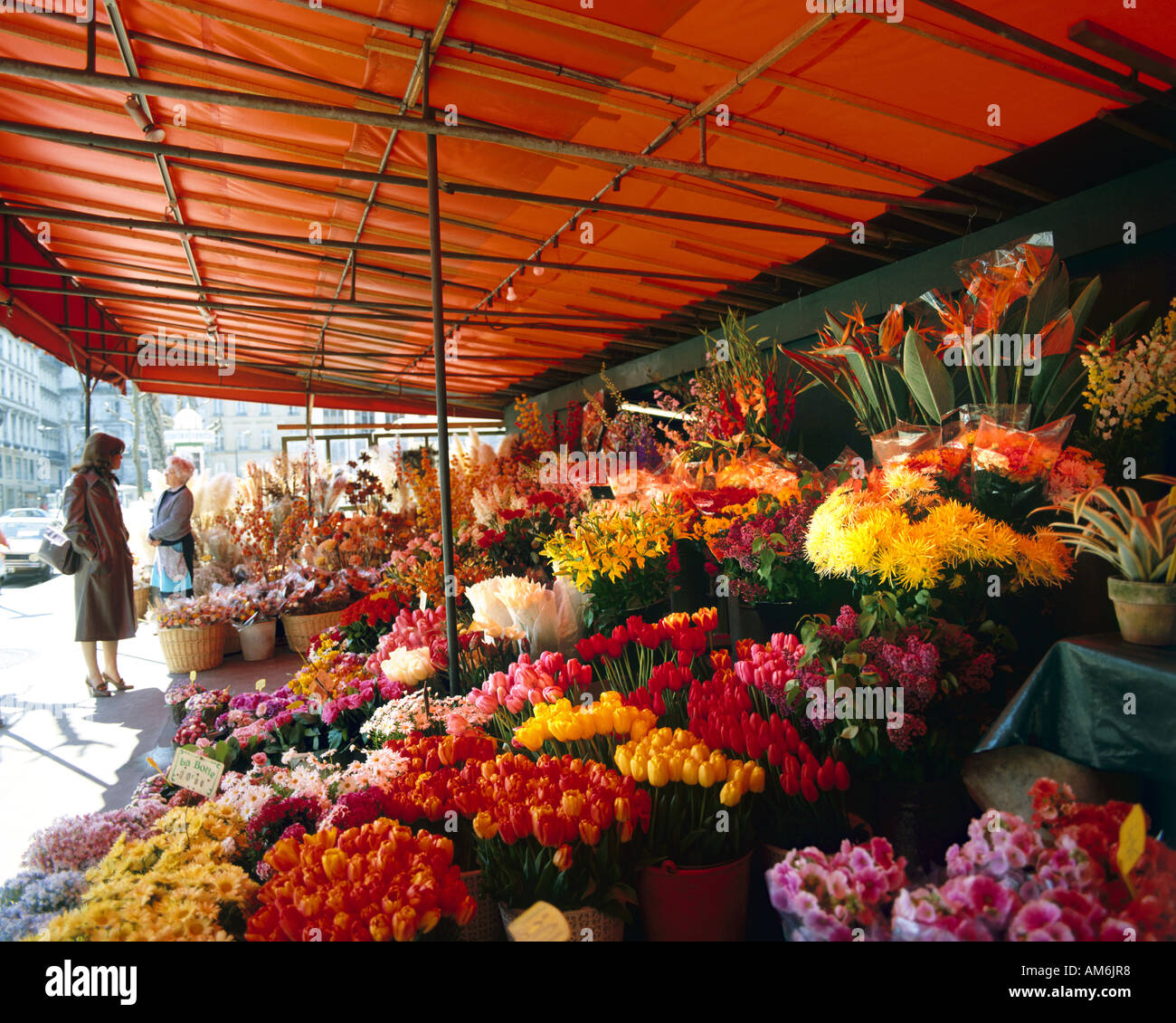 Colorful city flower market hi-res stock photography and images - Alamy