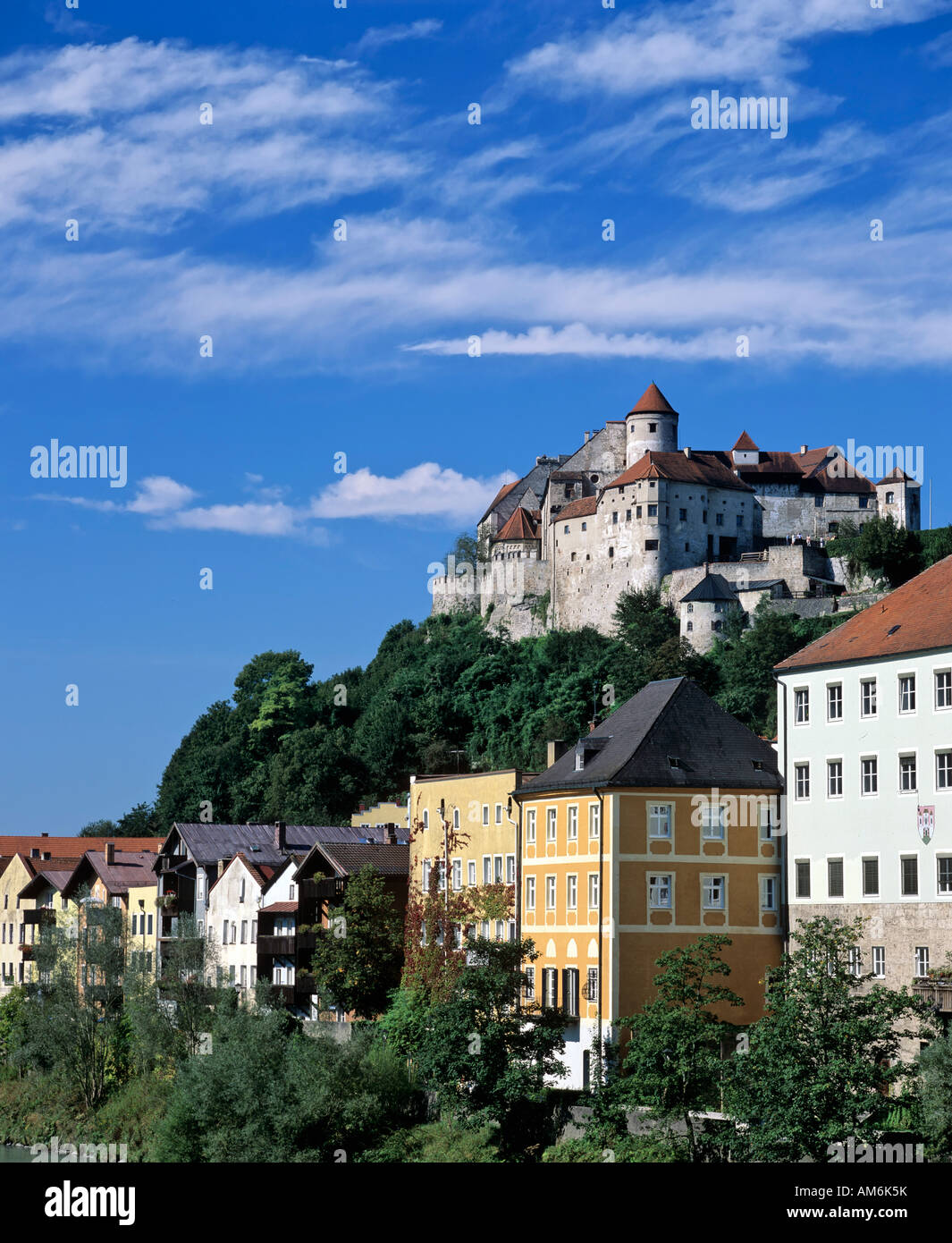 Burghausen castle altoetting district upper hi-res stock photography ...
