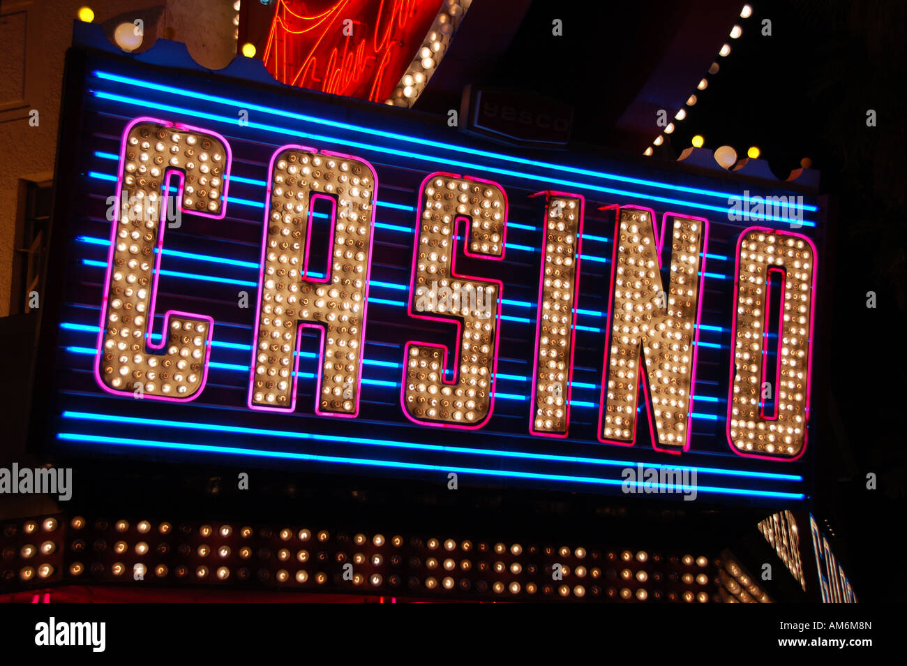 Fremont street neon signs, Las Vegas, Nevada Stock Photo - Alamy