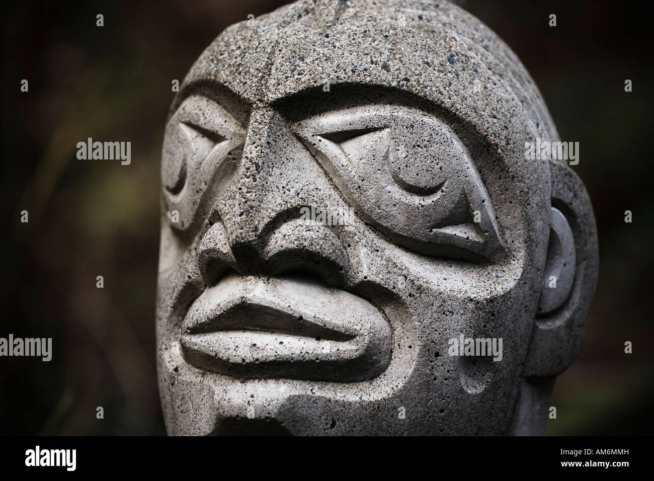 first nation rock sculpture canada Stock Photo - Alamy