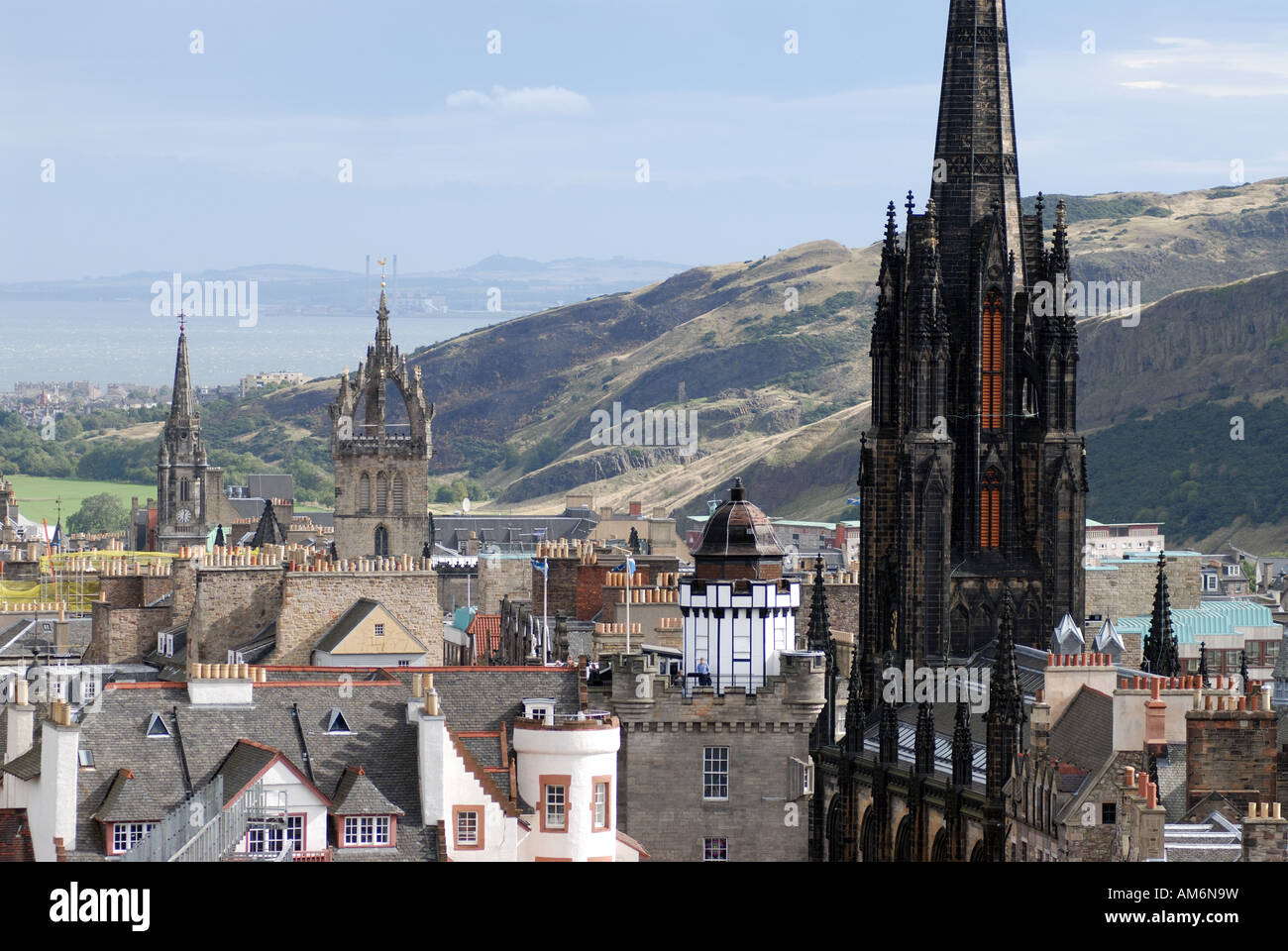 Edinburgh a city near countryside Stock Photo - Alamy