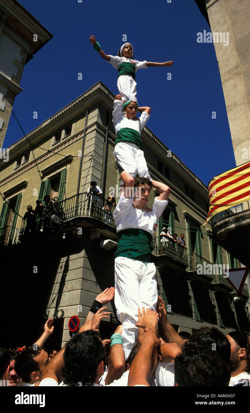 Human tower competition hi-res stock photography and images - Alamy