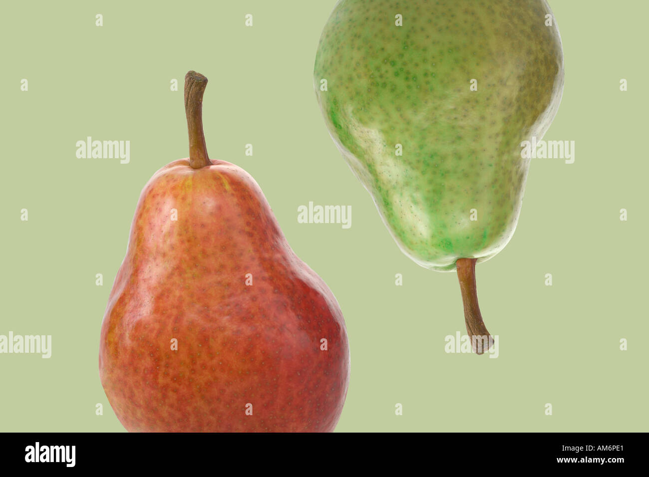 Red and green Pear Stock Photo - Alamy