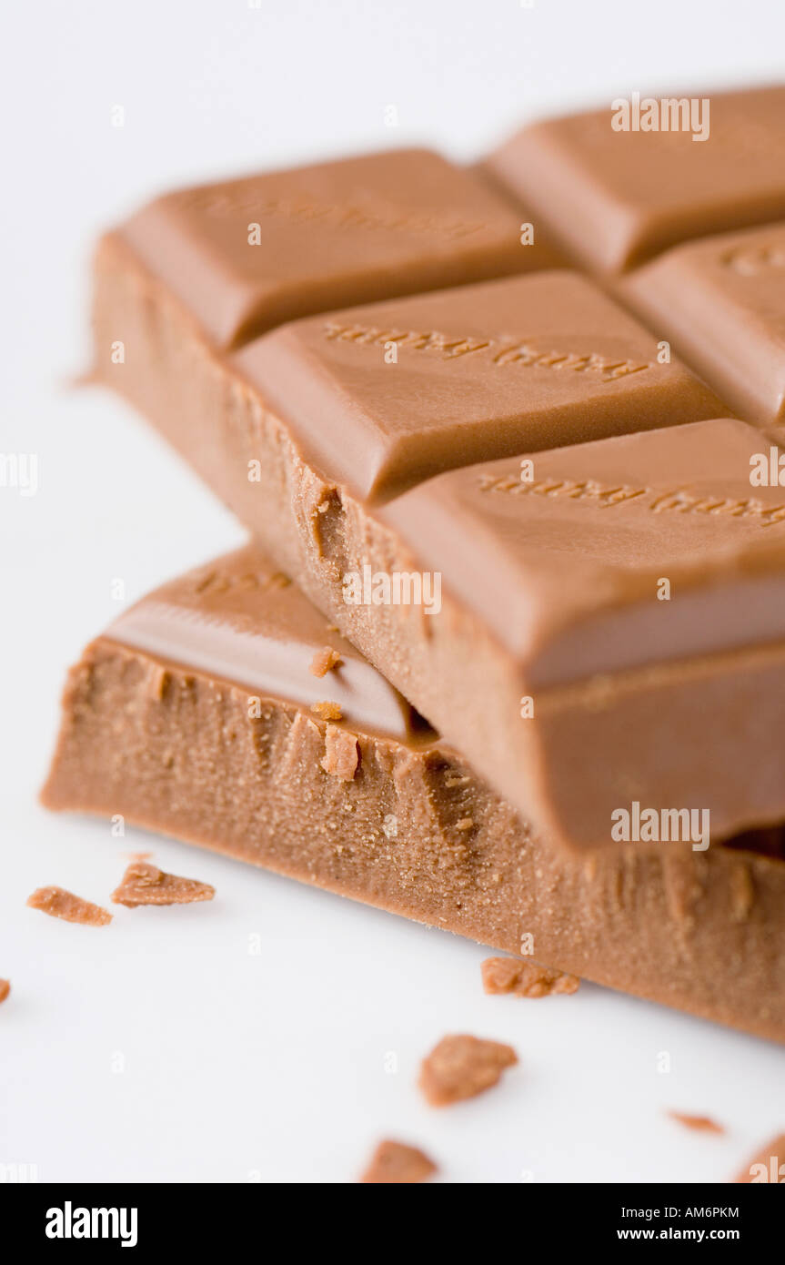 Close-up of chocolate bars Stock Photo - Alamy