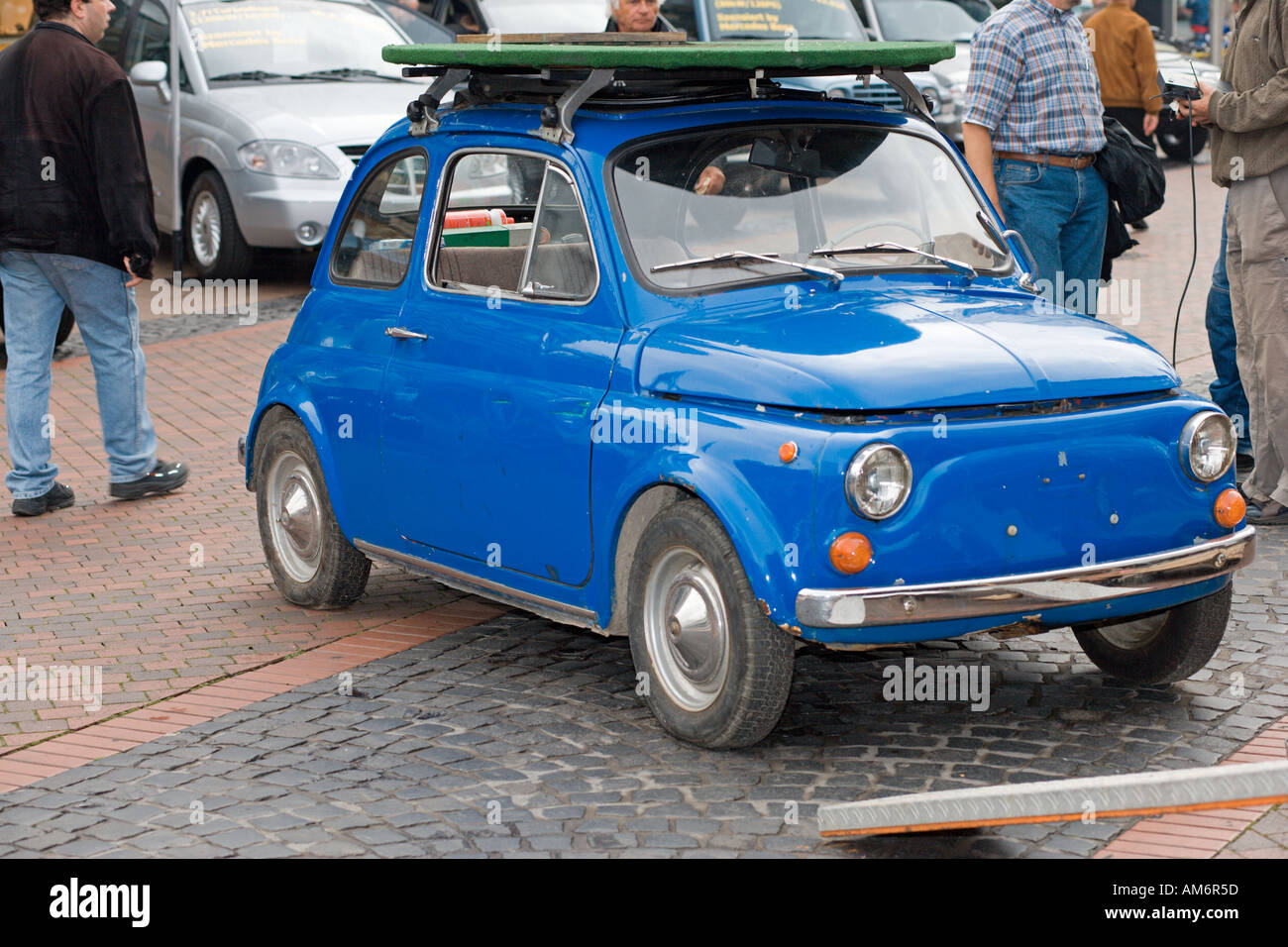 Fiat 500 presented at a car show in Duisburg, Germany Stock Photo - Alamy