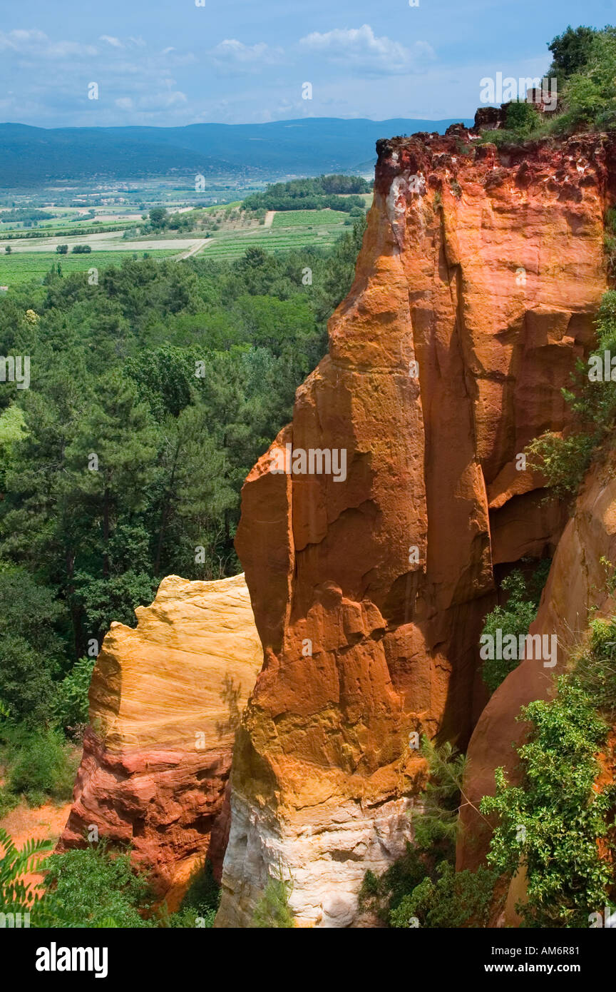 Disused Ochre mines Roussillon the red town the worlds largest seam of ...