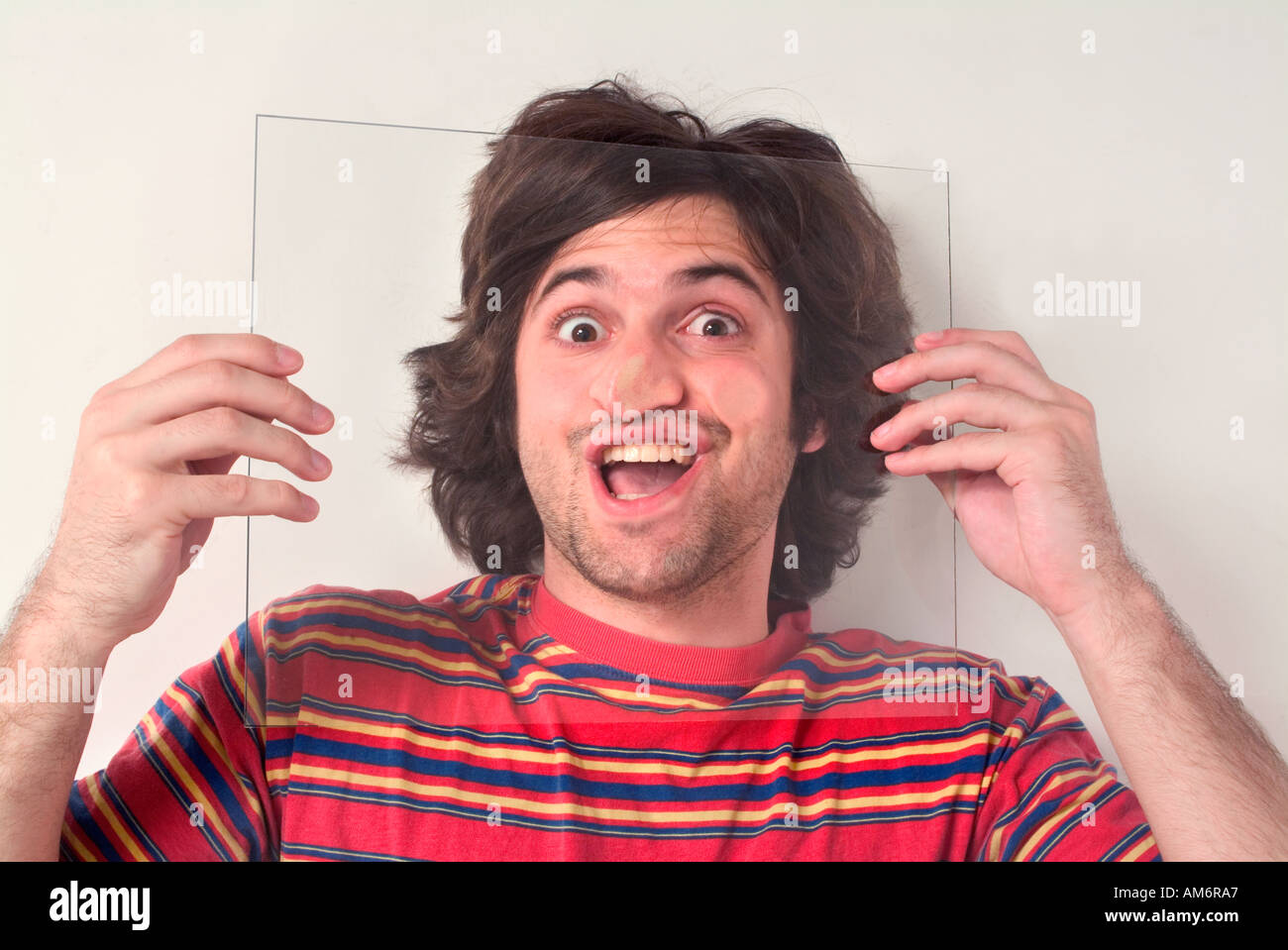 Pressing against glass hi-res stock photography and images - Alamy