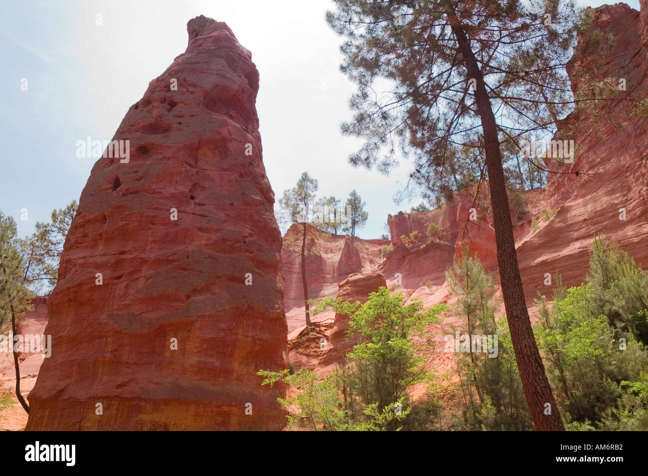 Disused Ochre mines Roussillon the red town the worlds largest seam of ...