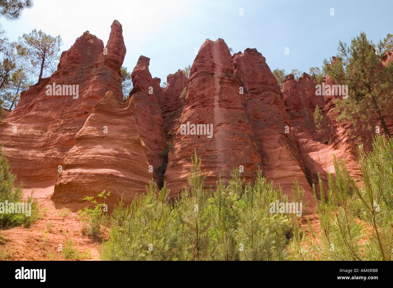 Disused Ochre mines Roussillon the red town the worlds largest seam of ...
