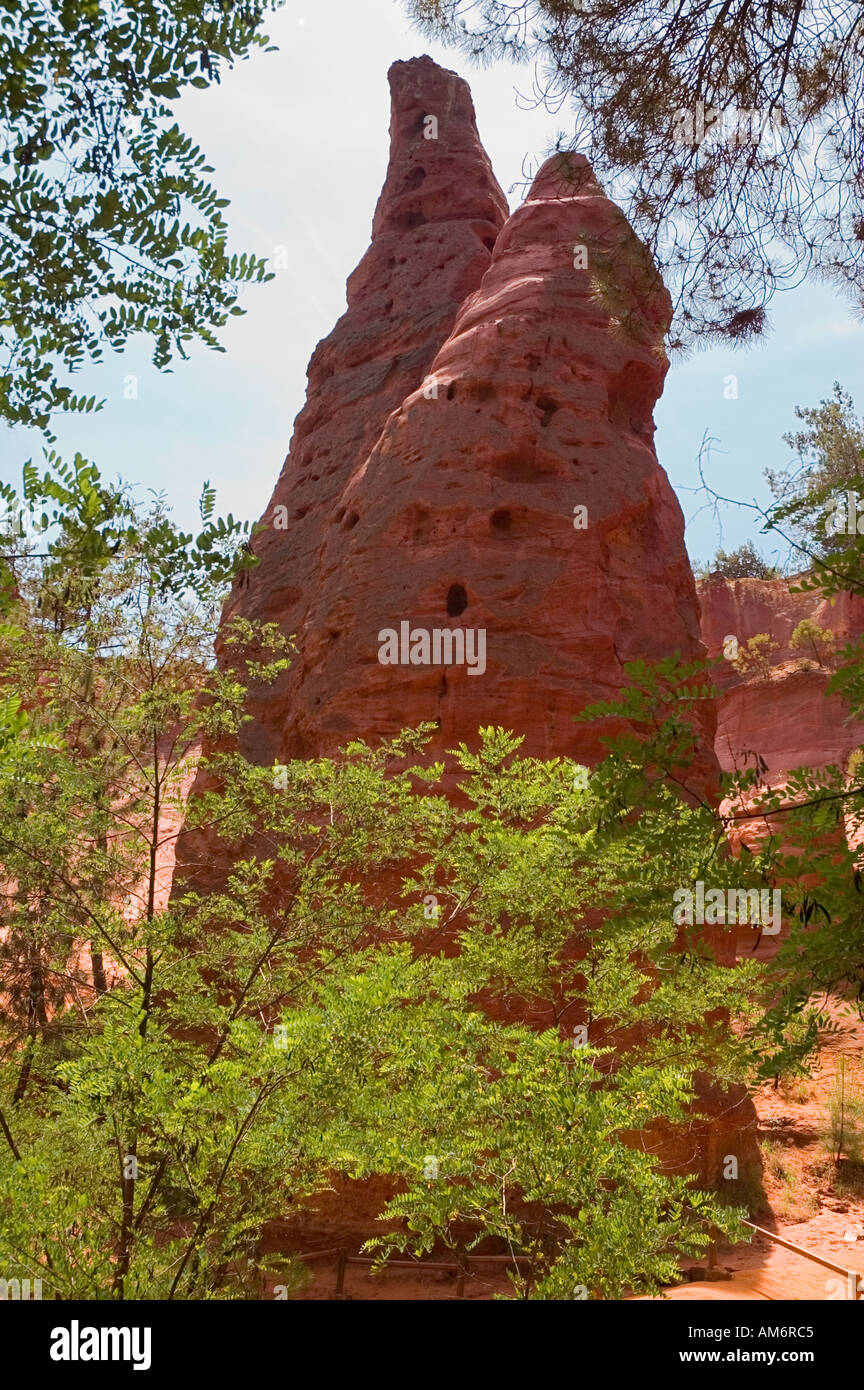 Disused Ochre mines Roussillon the red town the worlds largest seam of ...