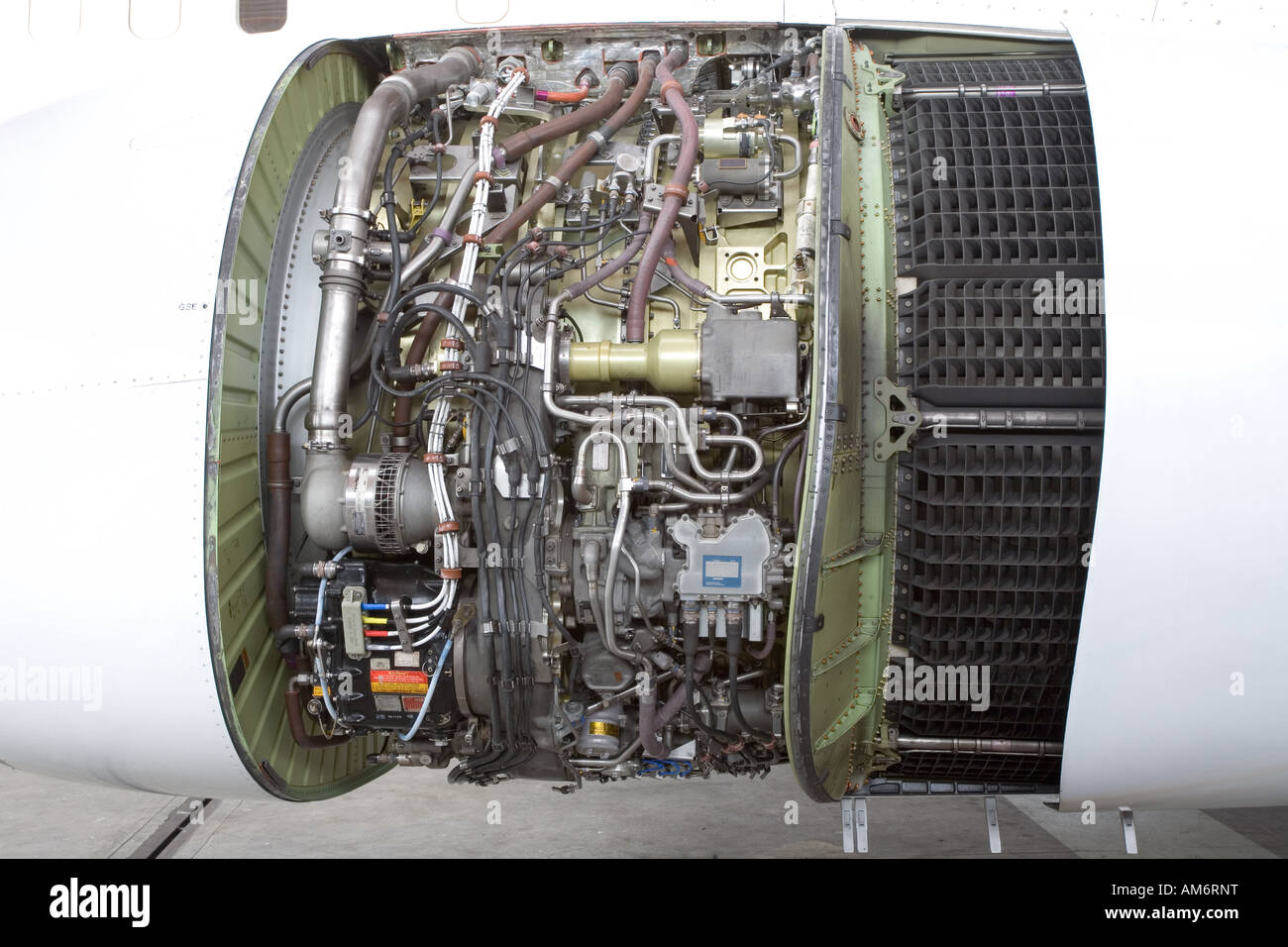 Aircraft jet engine detail Stock Photo - Alamy