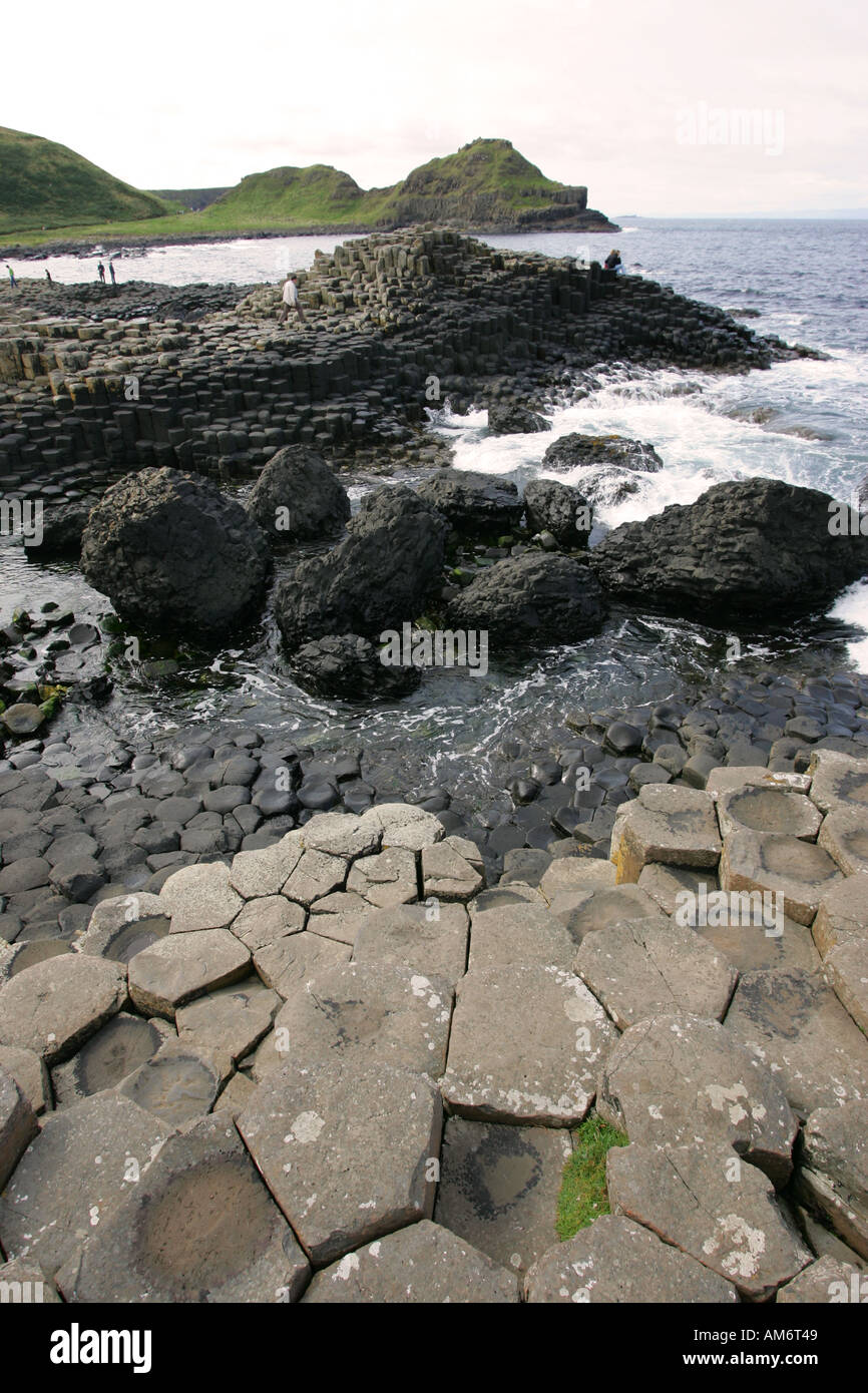 The spectacular Giants Causeway, north County Antrim coast, Northern ...