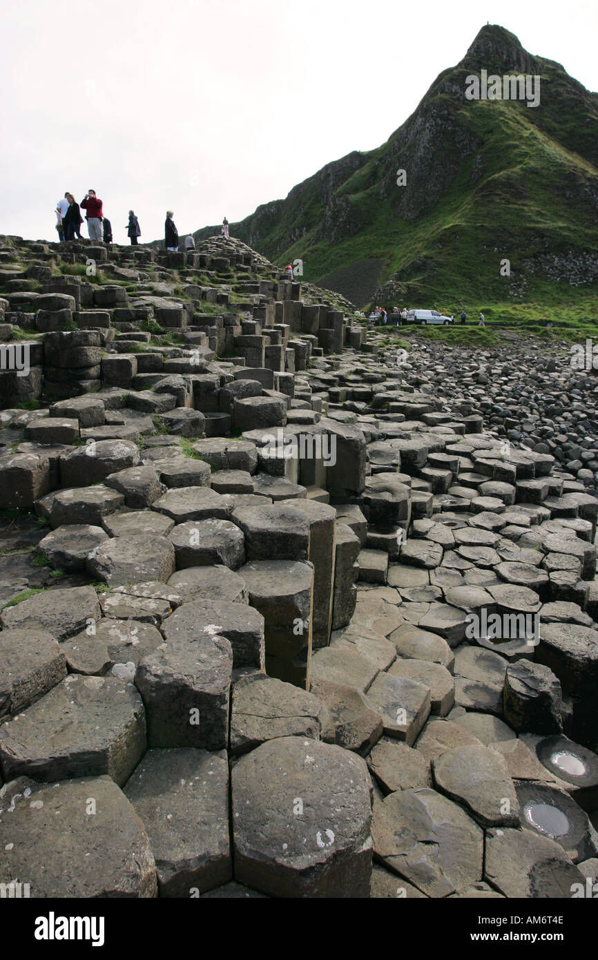 The spectacular geological anomaly the Giants Causeway and green ...