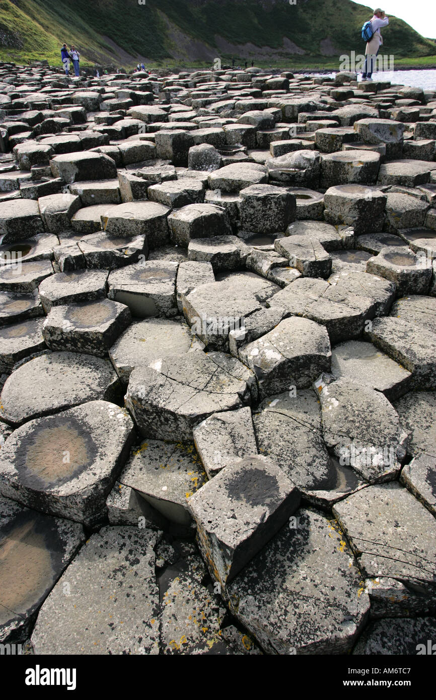 Wide angle view of the hexagonal stones at world heritage site the ...