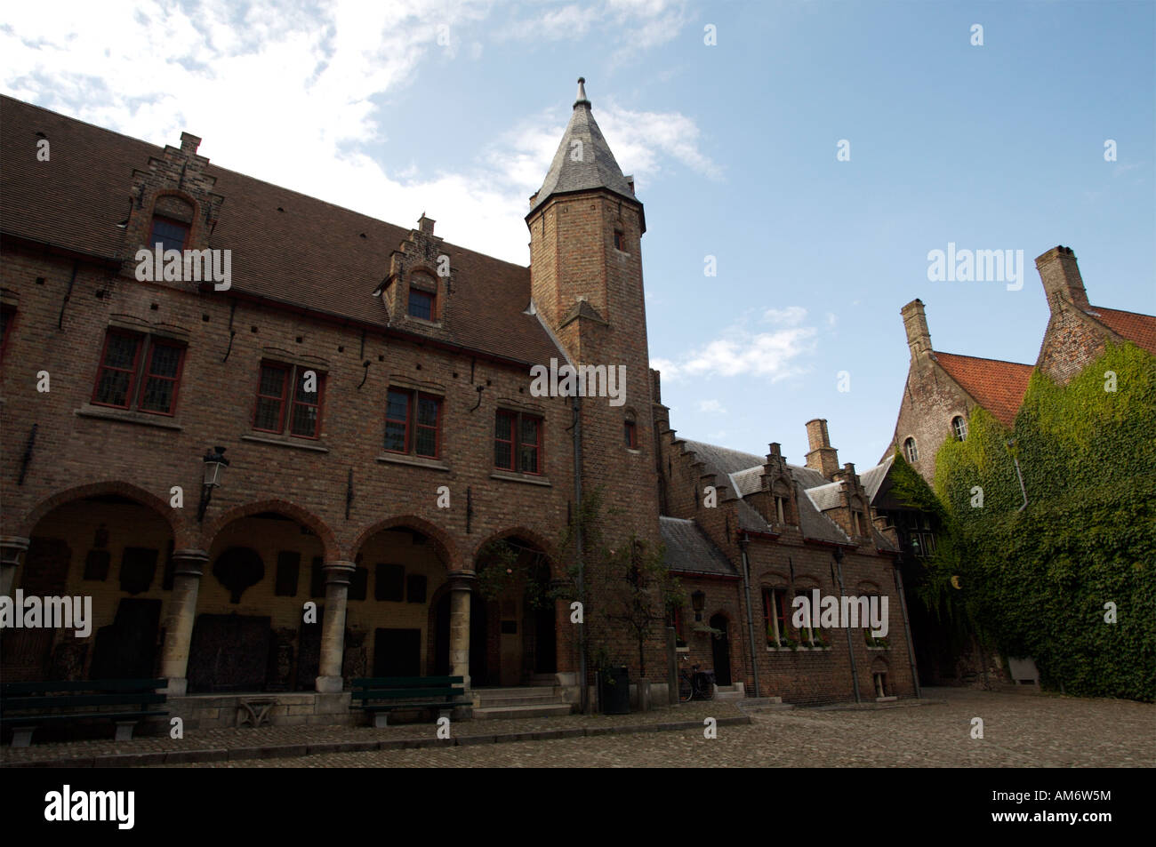 The historic Gruuthuse Museum in Bruges Belgium Tuesday July 17 2007 ...