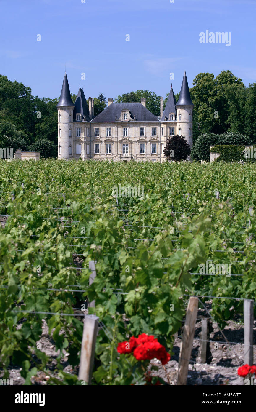 france aquitaine gironde medoc wine region chateau pichon longueville ...