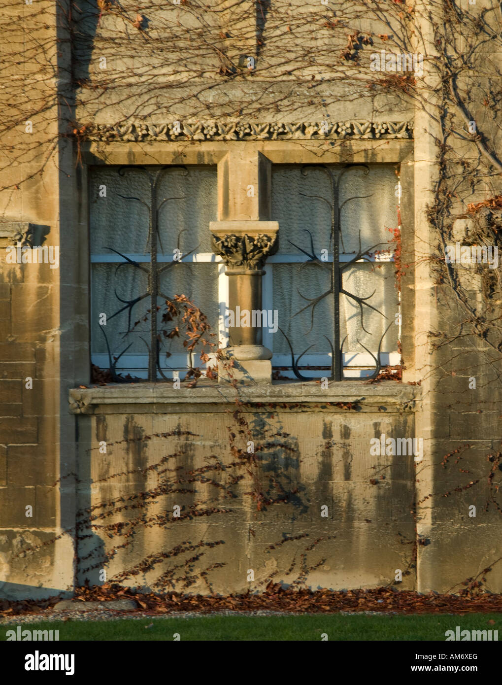 Ornate window at Christ church College, Oxford, England,UK Stock Photo ...