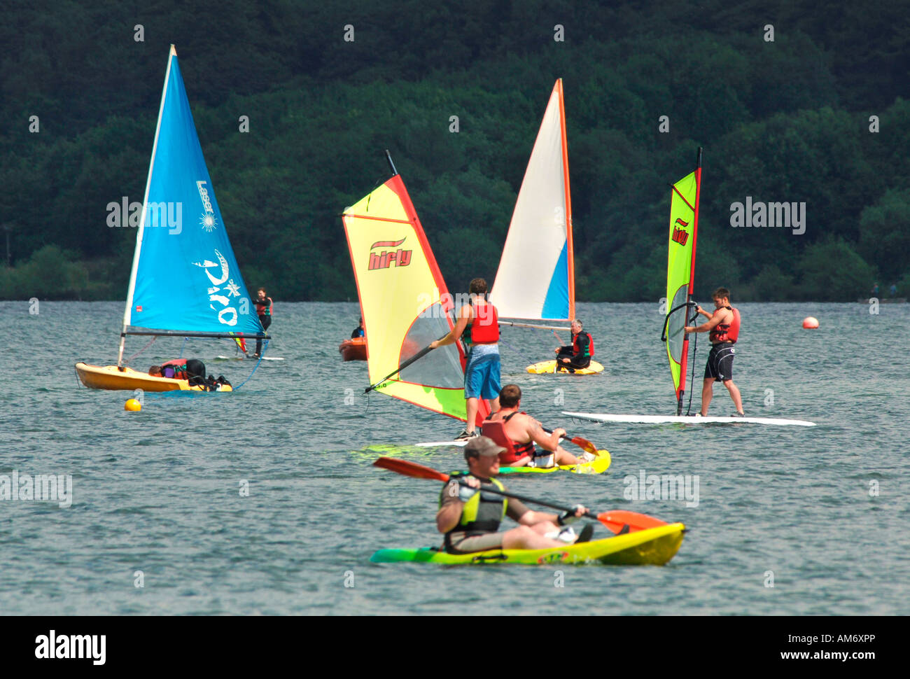Windsurfing,Rowing Kayaking & Sailing On Carsington Freshwater ...