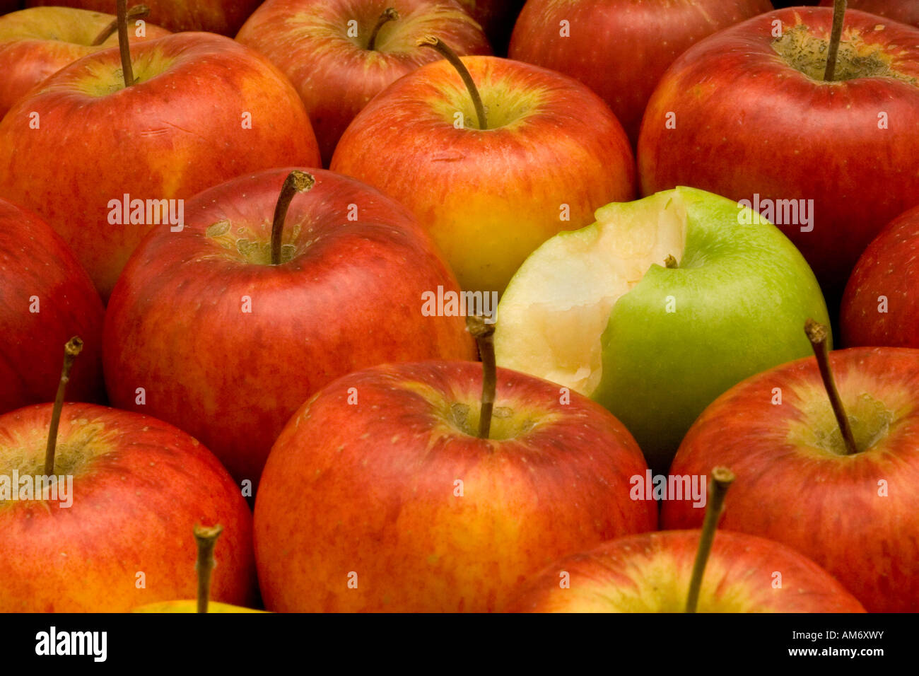 Green apple bite taken hi-res stock photography and images - Alamy