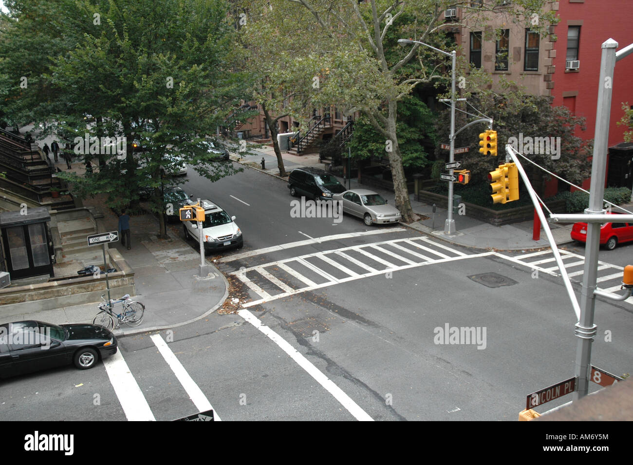 "park slope" street intersection brooklyn new york Stock Photo - Alamy