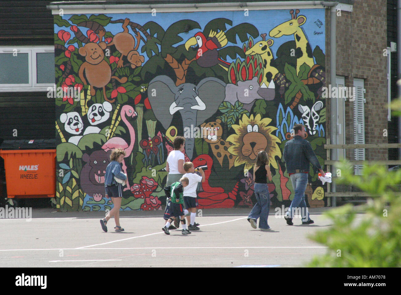 Boy Playground Mural