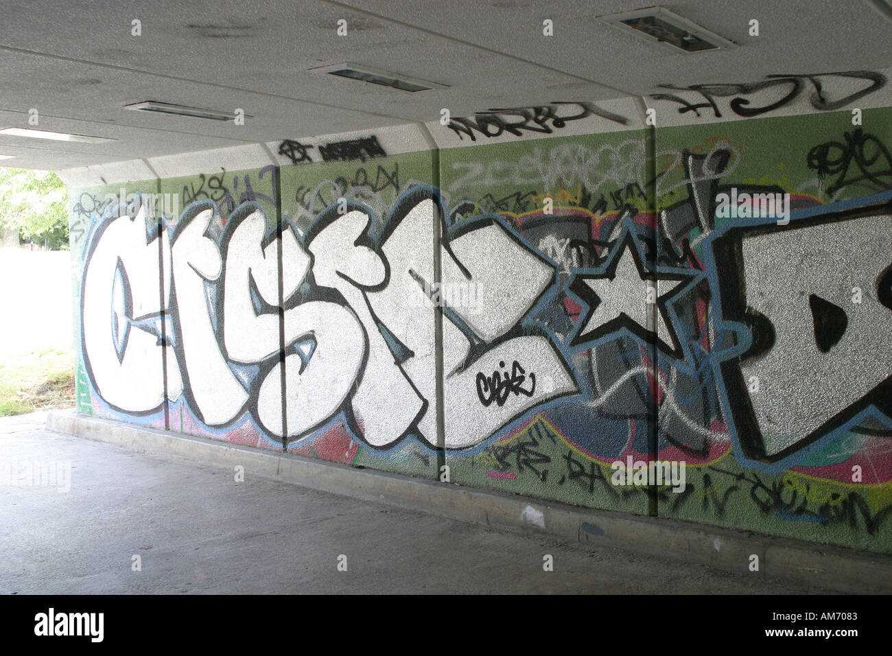 Graffiti on an underpass in Swindon Wiltshire Stock Photo - Alamy