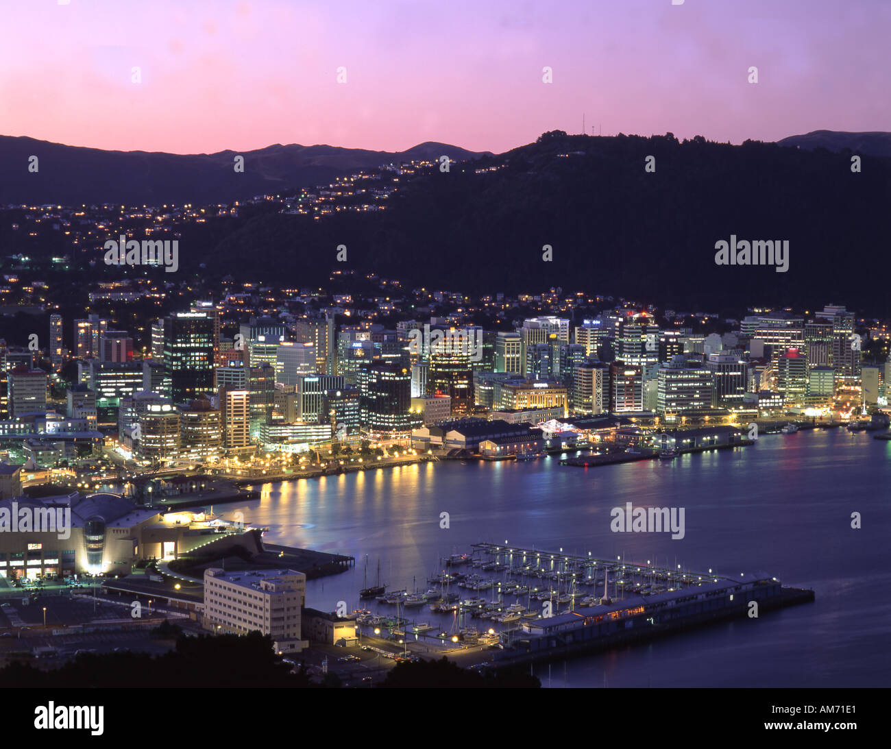 New Zealand North Island Wellington general aerial panoramic view Stock ...