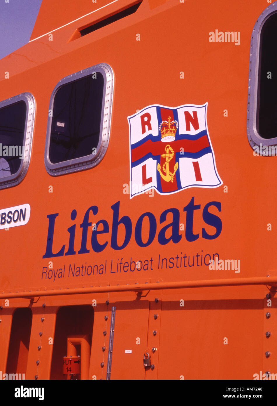 LIFEBOAT SOUTHAMPTON HAMPSHIRE ENGLAND UK Stock Photo - Alamy
