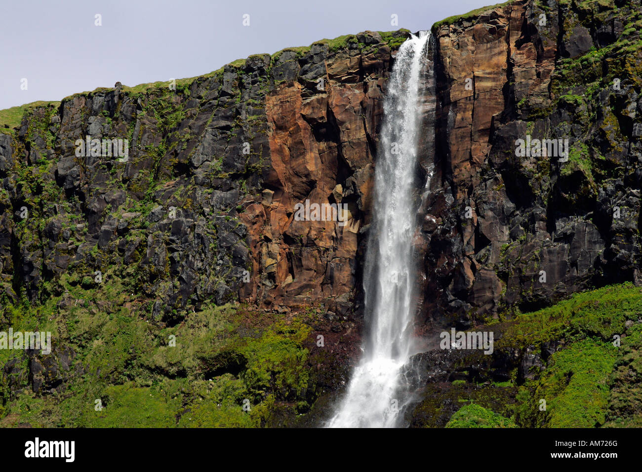 Bjarnarfoss-waterfall at the Snaefellsnes-peninsula in Iceland ...