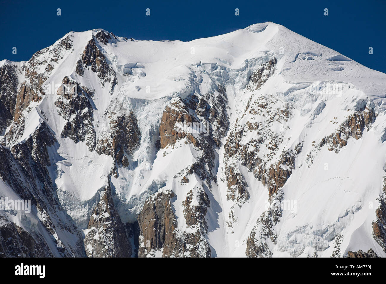 Mont Blanc view from Pointe Helbronner Stock Photo - Alamy