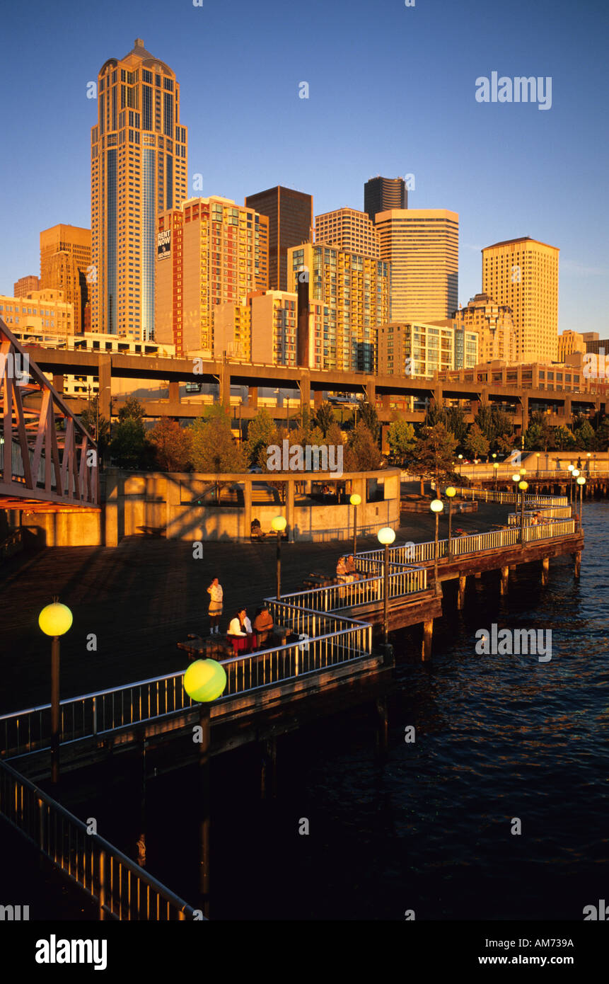 Waterfront Park downtown area of Seattle Washington State USA Stock ...