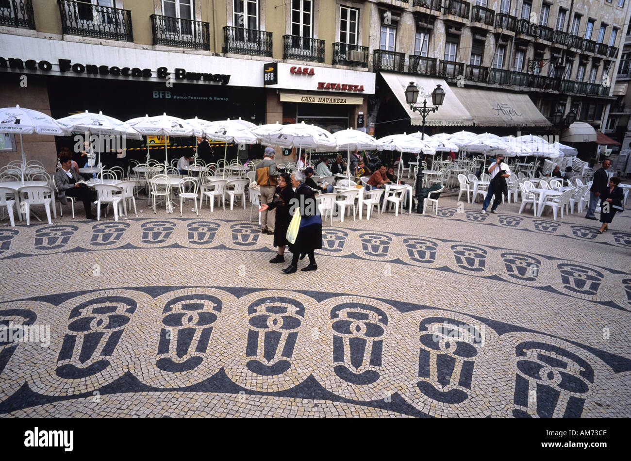 Largo Chiado Bairro Alto Lisbon Portugal Stock Photo - Alamy