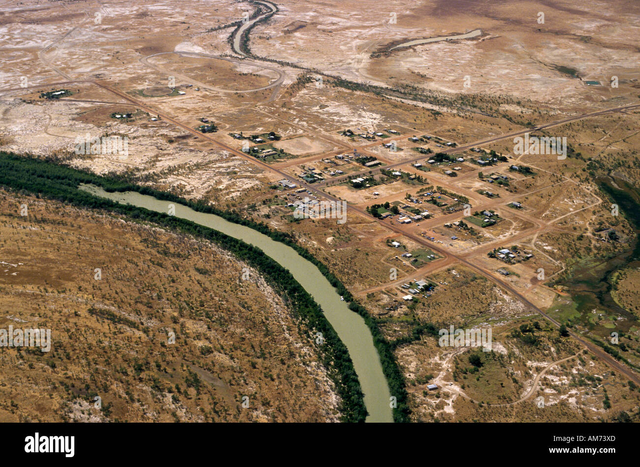 Township and Albert River Burketown Gulf of Carpentaria Queensland ...