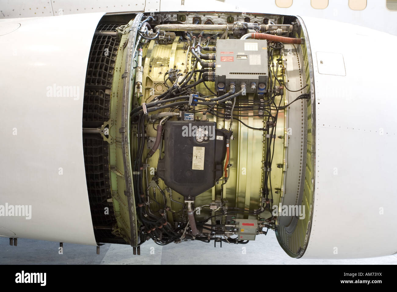 Aircraft jet engine detail Stock Photo - Alamy