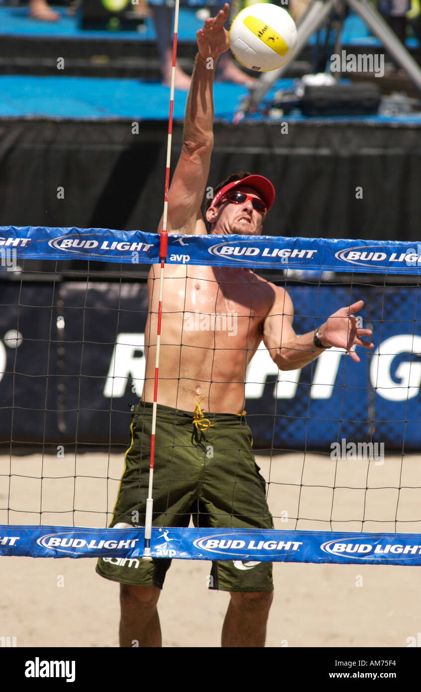 AVP Pro Beach Volleyball USA Stock Photo - Alamy