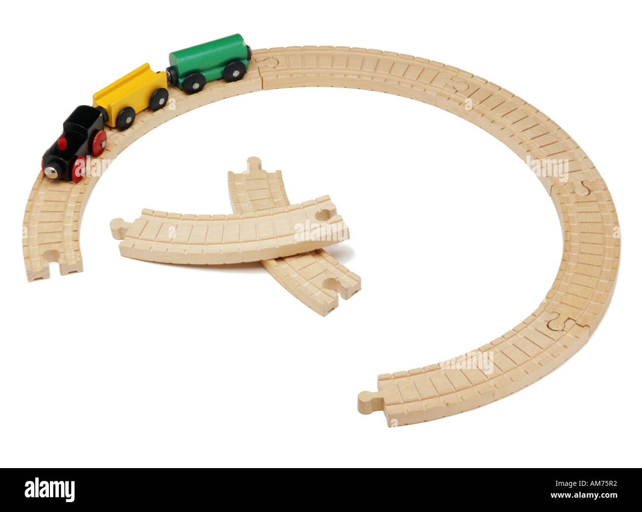 Wooden railway track hi-res stock photography and images - Alamy