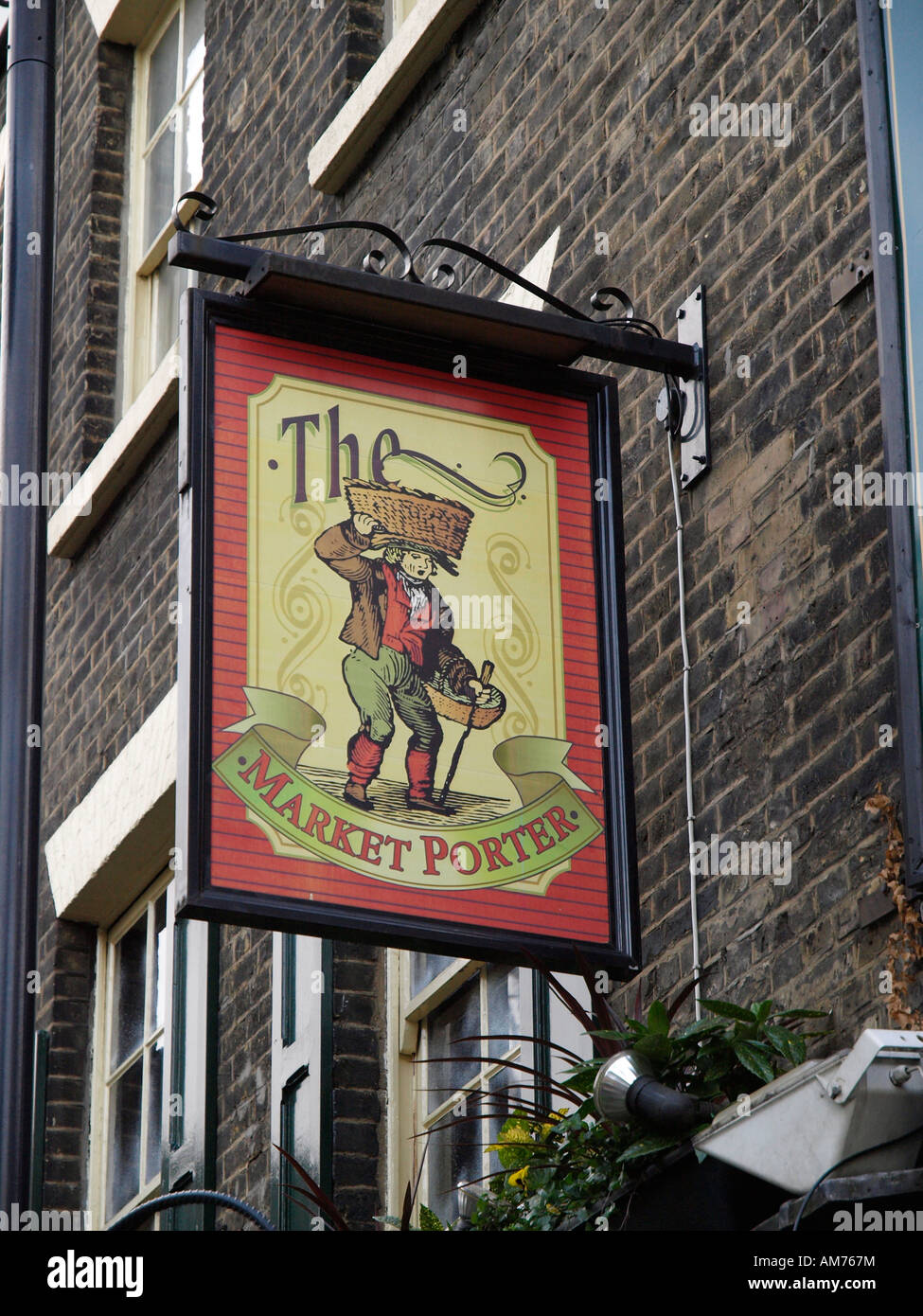 Sign at the Market Porter Pub Borough Market England London Stock Photo ...