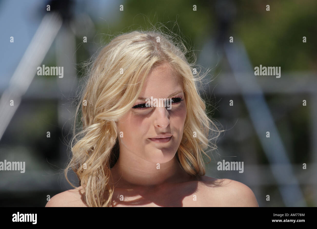 Sandy, singer pop group No Angels Stock Photo - Alamy