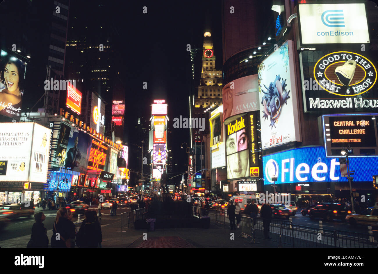 Times Square mid town Manhattan New York NY USA Stock Photo - Alamy